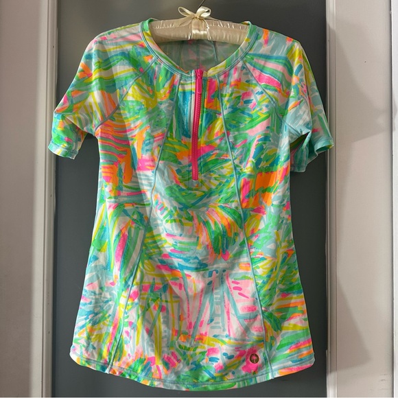 Lilly Pulitzer | Tops | Lilly Pulitzer Kalani Sun Guard Upf 5 | Poshmark